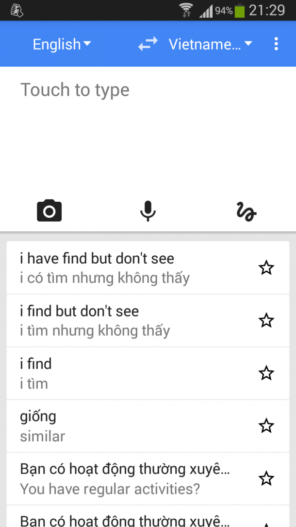 Google dịch bằng giọng nói - Ứng dụng Google Translate